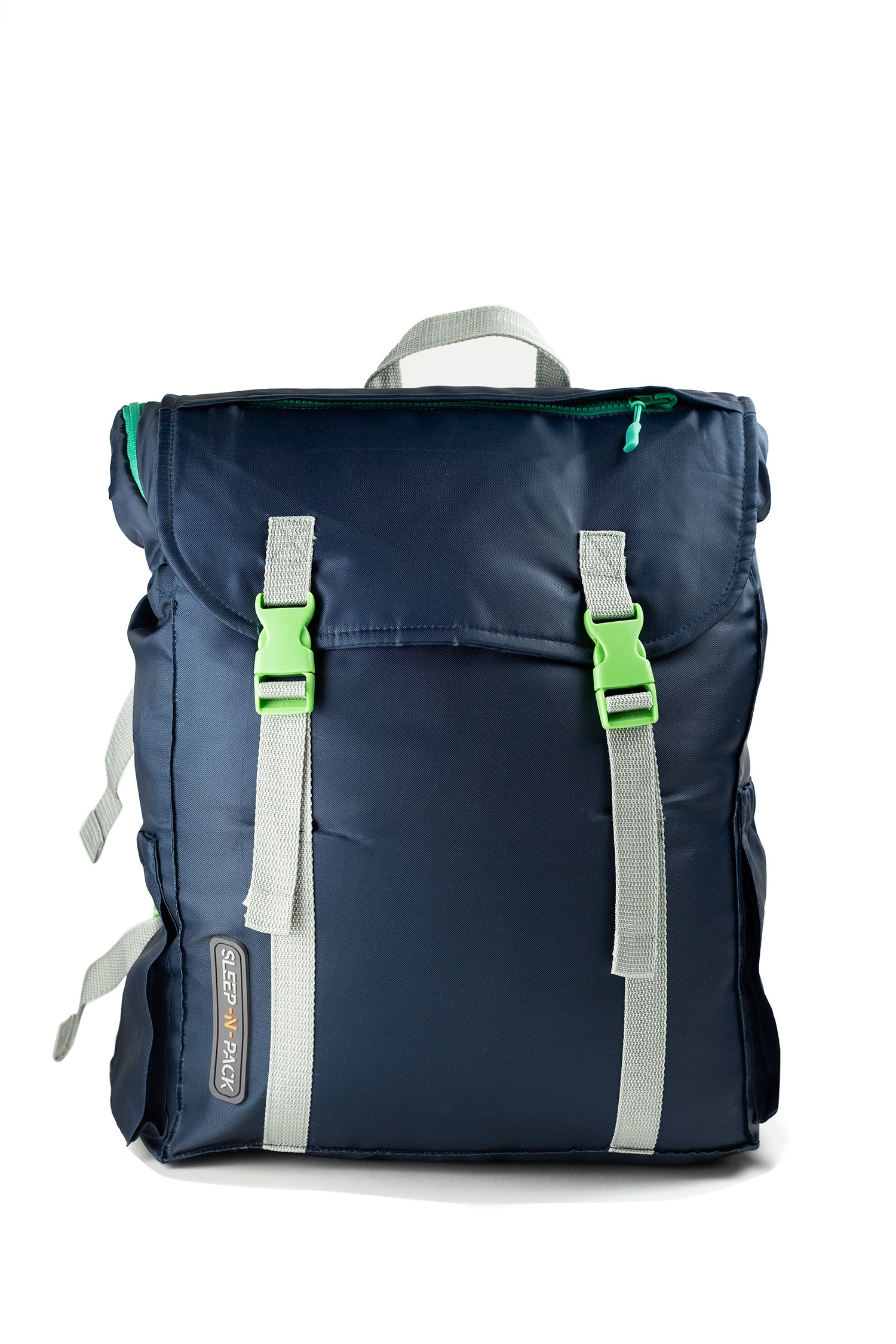 Sleep-n-pack: Big Kid's Sleeping Bag Backpack, Outdoor Rated, Navy/Gre ...